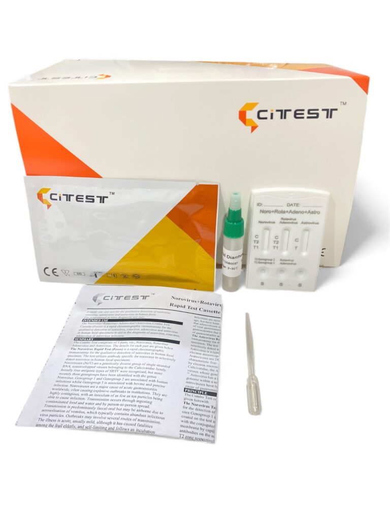 NOROVIRUS+ROTAVIRUS+ADENOVIRUS+ASTROVIRUS COMBO RAPID TEST CASSETTE ...